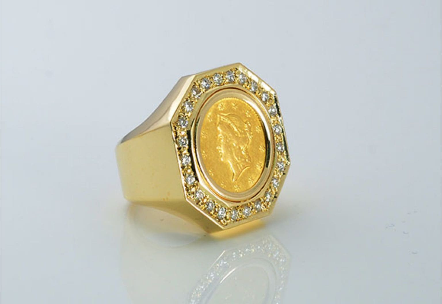 Gents Rings | Gents Coin Rings by HH Gold, Inc.